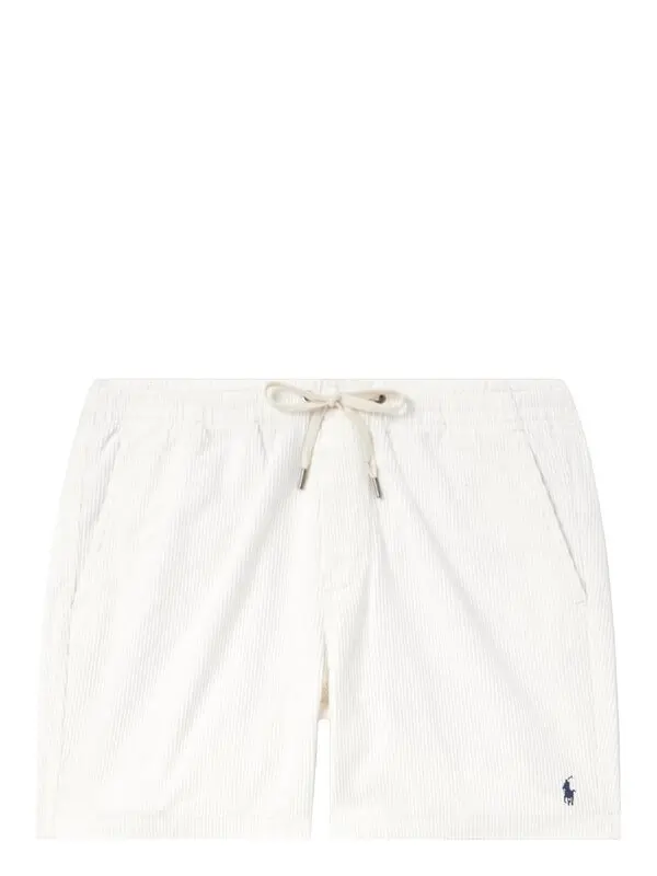 Polo Ralph Lauren Prepster Straight-leg Cotton-corduroy Shorts - White