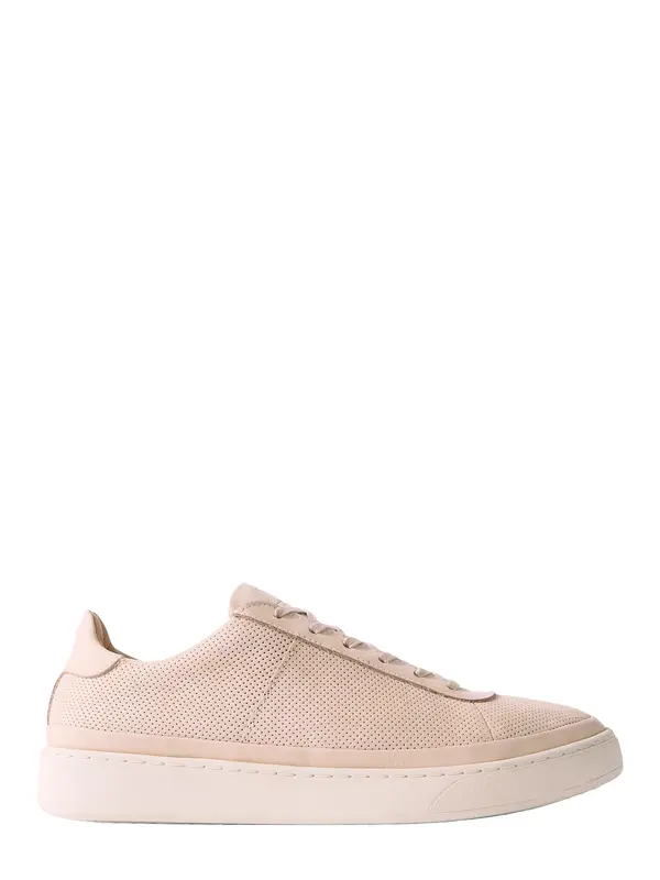 Mulo Perforated Nubuck Sneakers - Pink