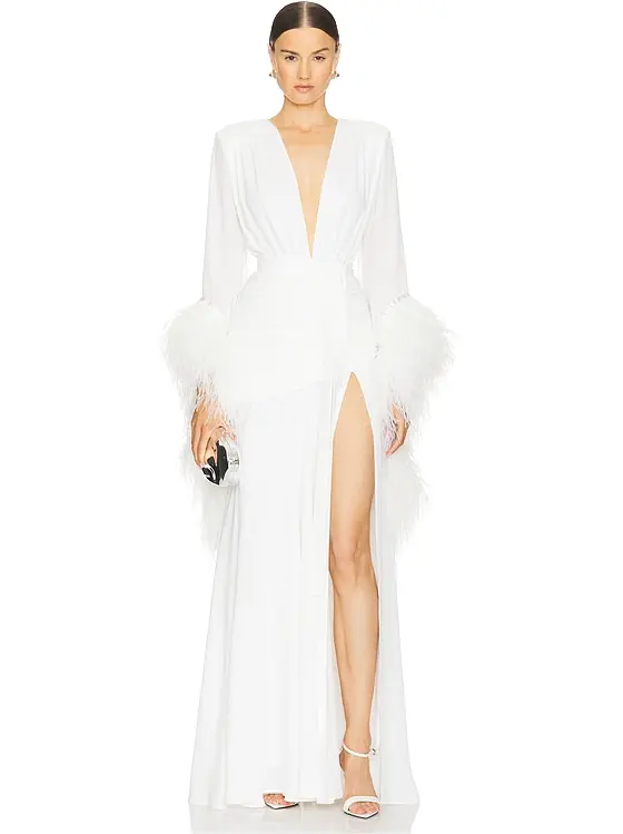 BRONX AND BRONCO Geisha Blanc Maxi Dress - White