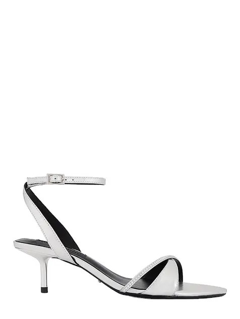 TONY BIANCO Fortune Sandal - Silver Nappa Metallic