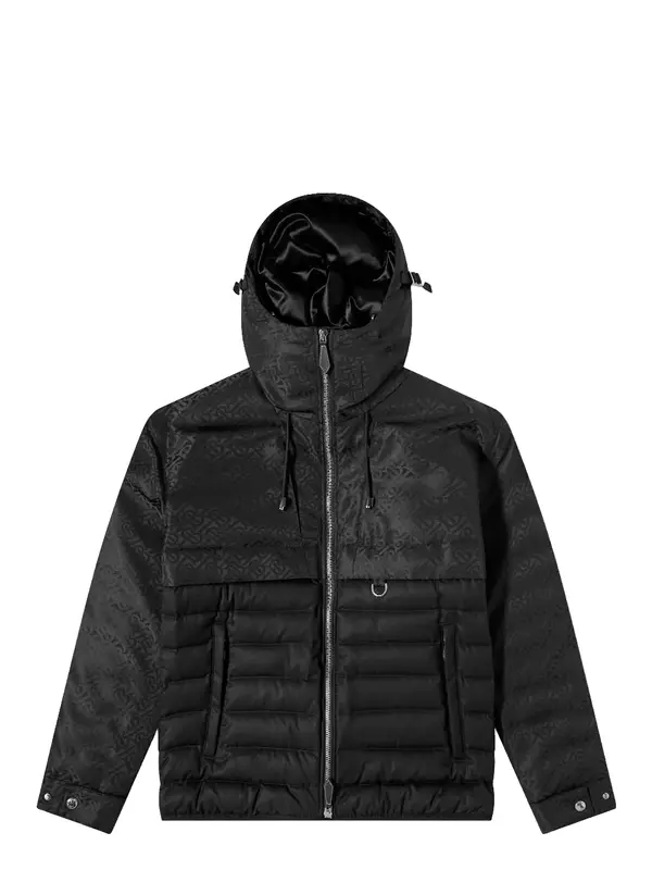 Burberry Linby Monogram Padded Jacket - Black Jacquard