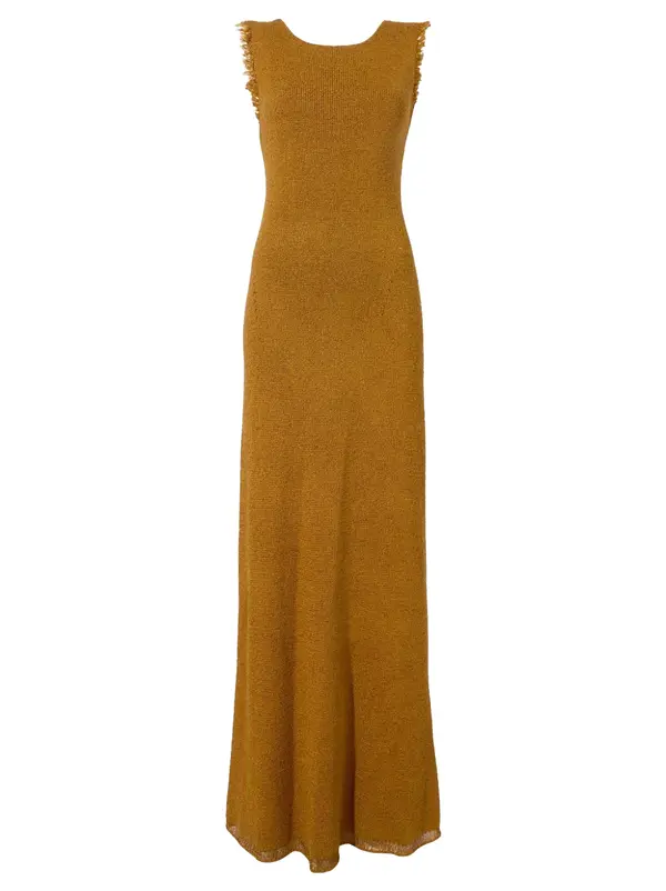 Proenza Schouler Silvia Open-back Bouclé Dress - Brown