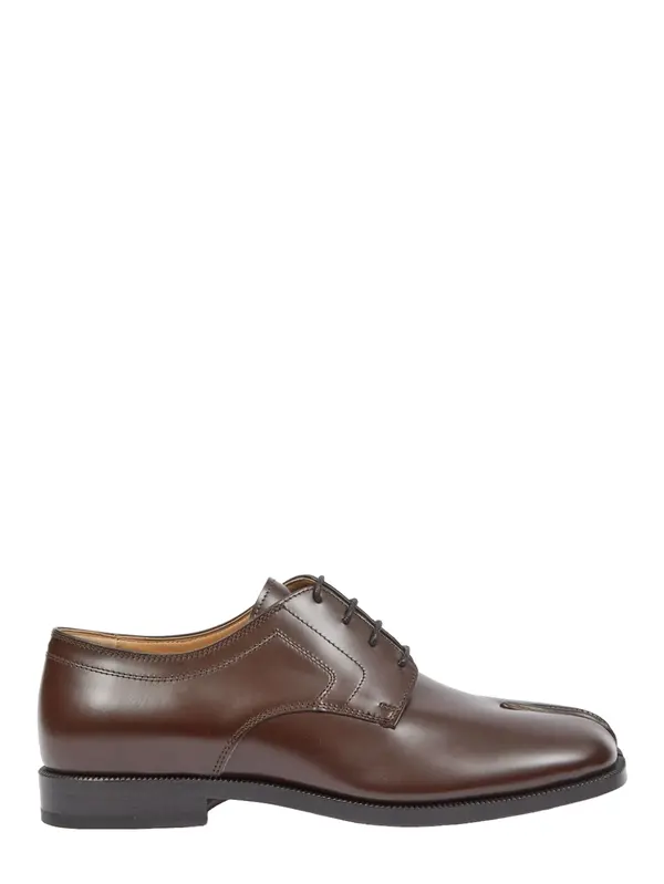 MAISON MARGIELA Tabi Leather Derby Shoes - Brown