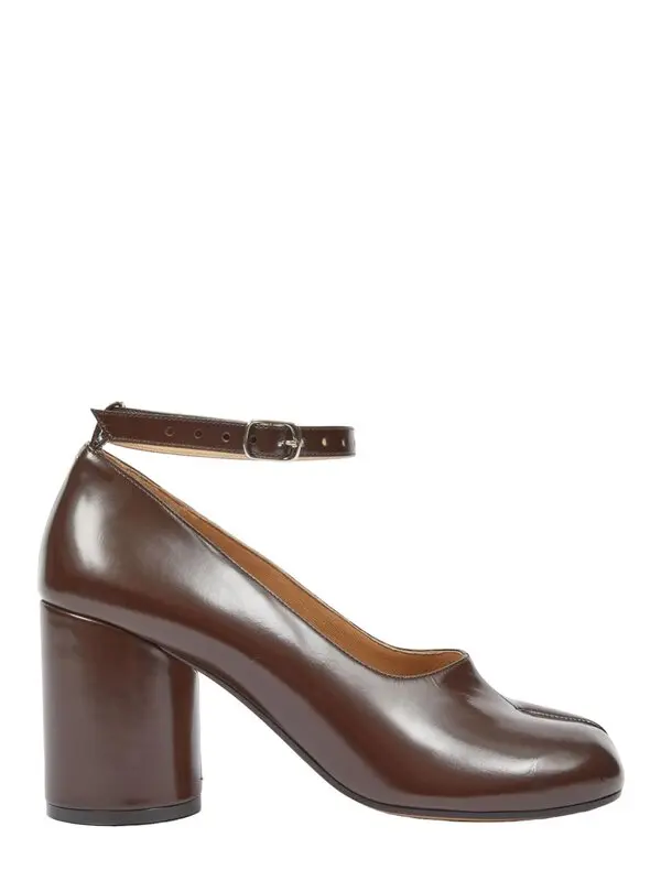 MAISON MARGIELA Tabi 80mm Leather Pumps - Brown