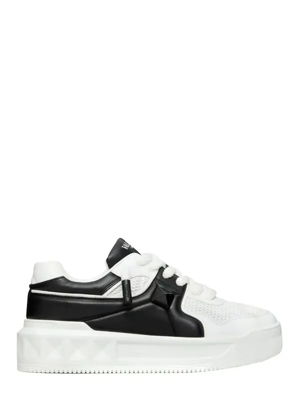 Valentino Garavani One Stud Xl Perforated Sneakers - White