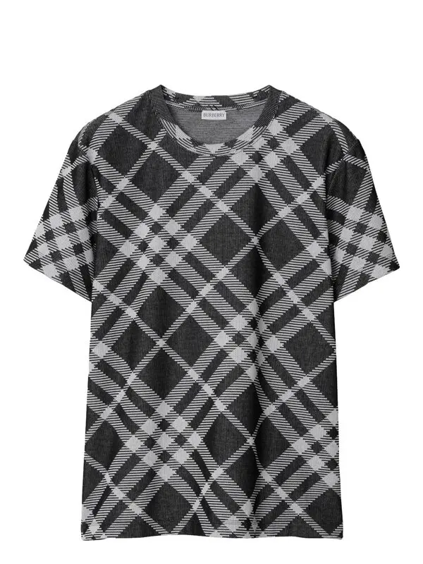 Burberry Nova Check Short-sleeve T-shirt - Black