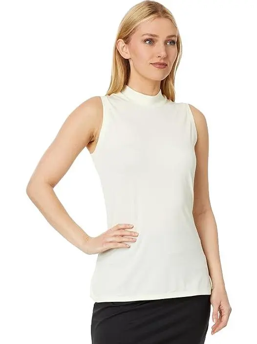 Adidas Ultimate365 Mock Sleeveless Polo - Bone