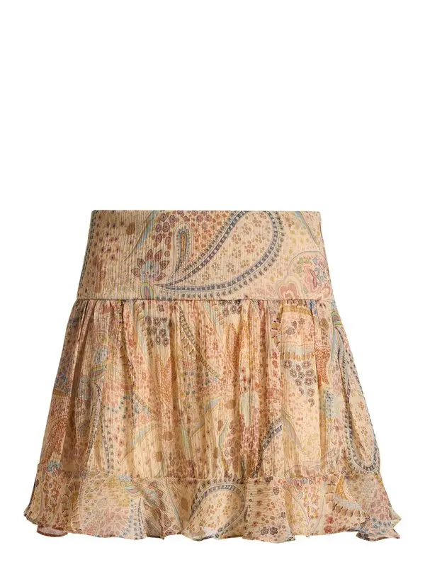 Etro Printed Silk Mini Skirt - Multi
