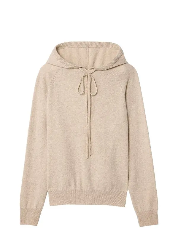 SFERRA Intimita Cashmere Hooded Sweatshirt - Tan