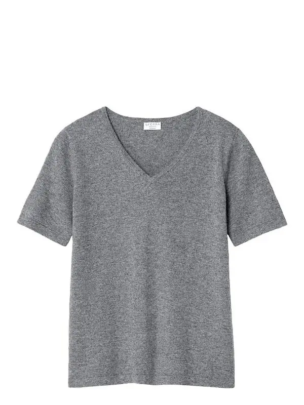 SFERRA Intimita Cashmere V-neck Top - Grey