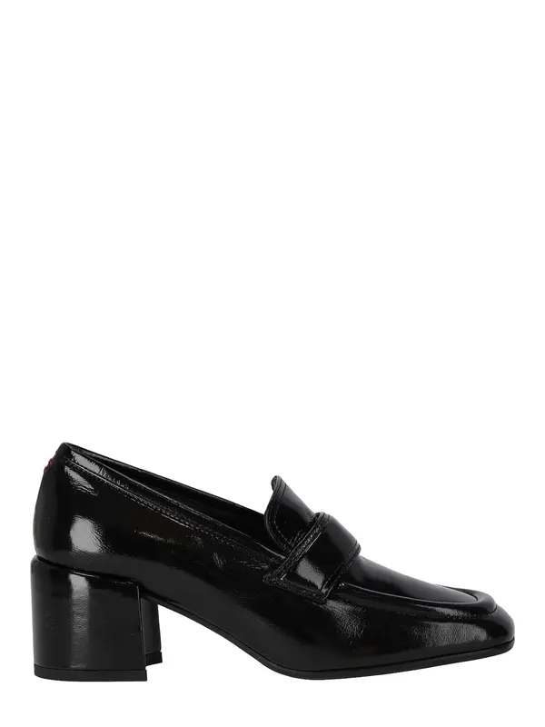 HALMANERA Glaze Heeled Loafer - Black