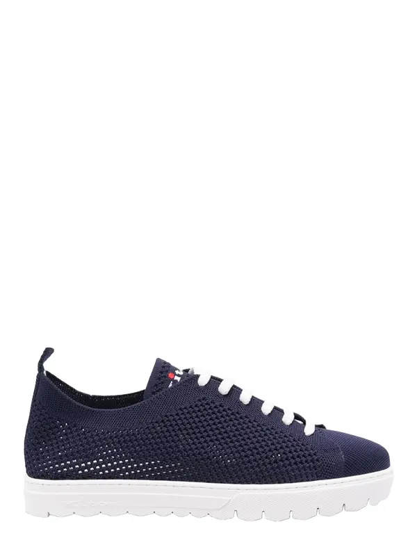 Kiton Logo-embroidered Sneakers - Blue