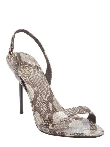 Jeffrey Campbell Go-getter Stiletto Sandals - Brown Multi Python