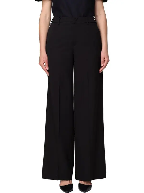 PT TORINO Wide Leg Trousers - Black