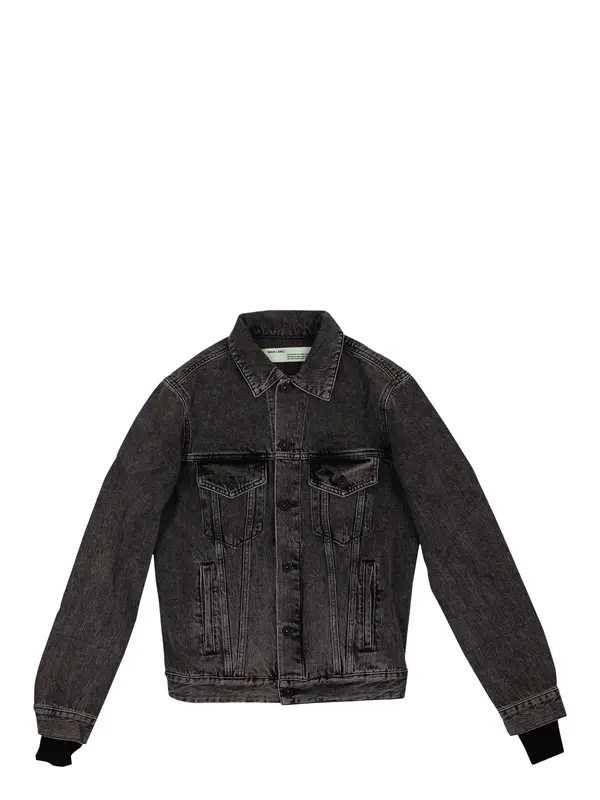 Off-White Denim Trucker Jacket - Black