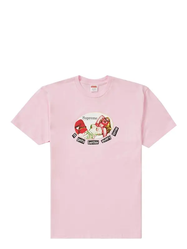 Supreme It Gets Better Every Time Tee 'light - Pink