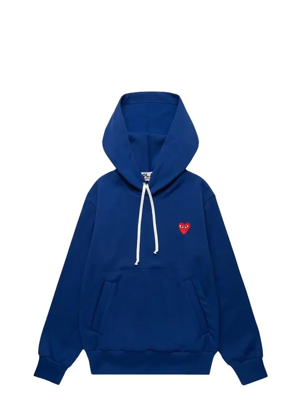 Play Comme Des Garcon Hooded Sweatshirt - Blue
