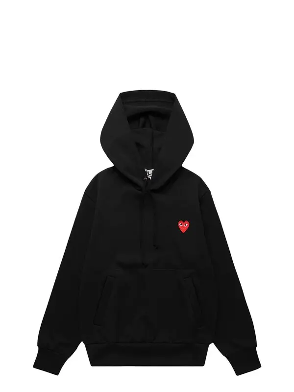 Play Comme Des Garcon Hooded Sweatshirt - Black