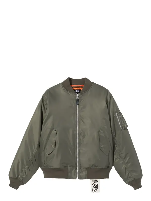 StÜssy X Comme Des Garçons Ma-1 Jacket - Green