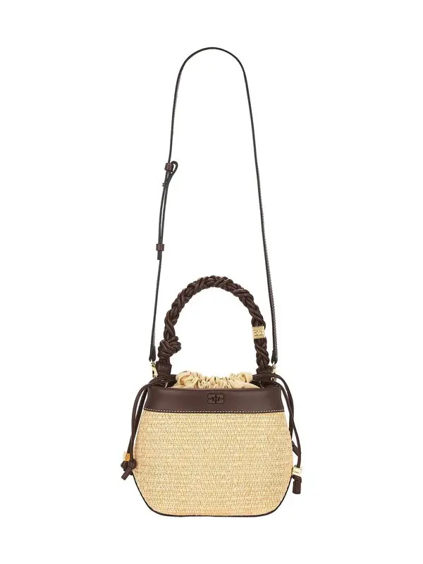 GANNI Bou Bucket Bag - Nature