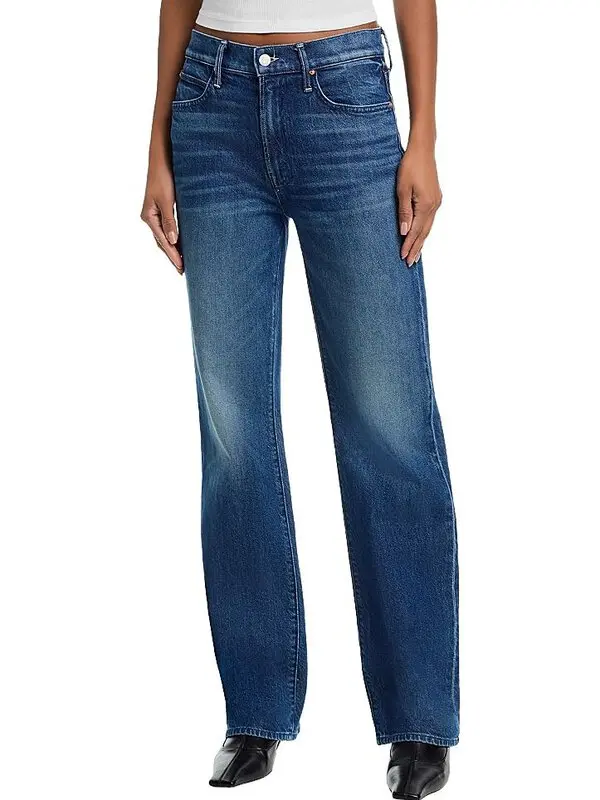 MOTHER The Kick It High Rise Straight Jeans - Which Is Witch