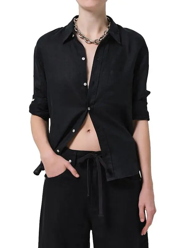 Citizens Of Humanity Kayla Shrunken Top - True Navy
