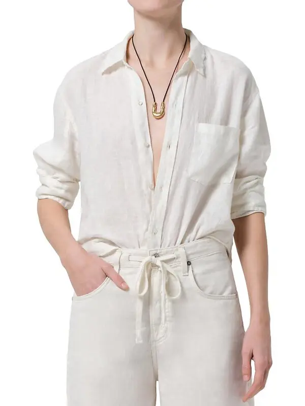 Citizens Of Humanity Kayla Shrunken Top - Vanilla