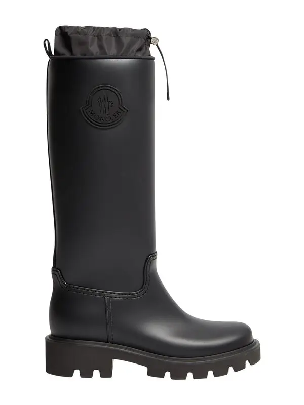 Moncler Kickstream High Rain Boots - Black