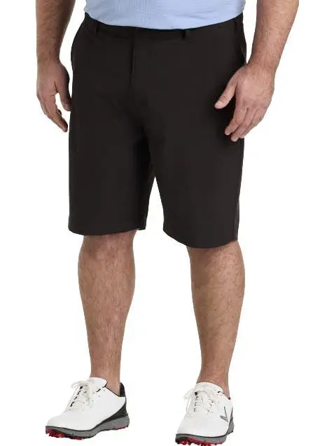 CALLAWAY Big & Tall Everplay Flat-front Golf Shorts - Black Heather