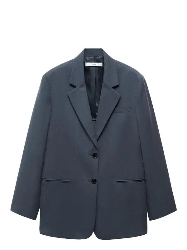 Mango Bilbao Blazer - Petrol Blue