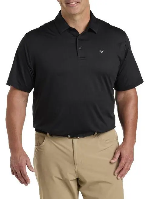 CALLAWAY Big & Tall Swing Tech Polo Shirt - Caviar