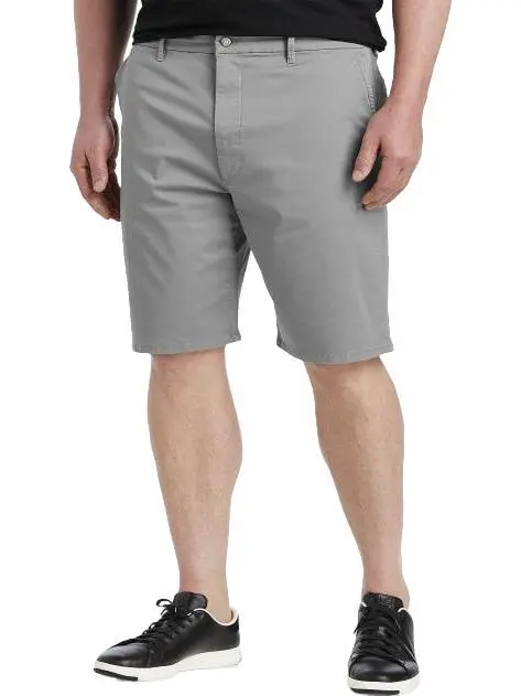 Joe's Jeans Big & Tall Brixton Twill Shorts - High Rise Gry