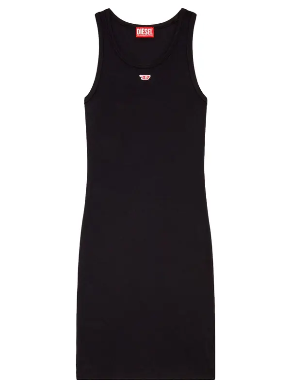 DIESEL D-tank Logo-appliqué Tank Dress - Black