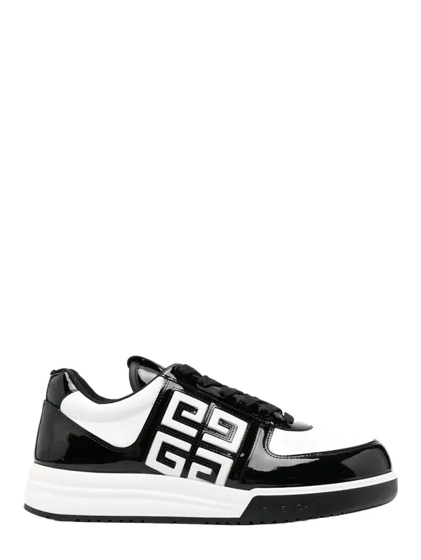 Givenchy 4g Logo-embossed Low-top Sneakers - Black