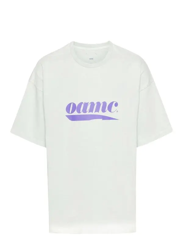 OAMC Logo-print Organic Cotton T-shirt - Green
