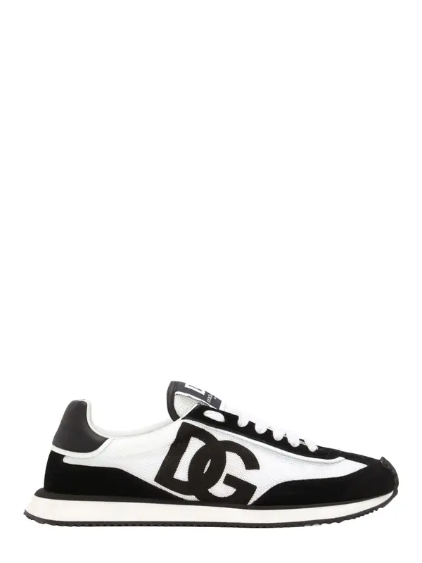 Dolce & Gabbana Cushioned Mixed-material Sneakers - Black