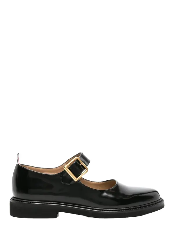Thom Browne Grosgrain-tab Leather Loafers - Black