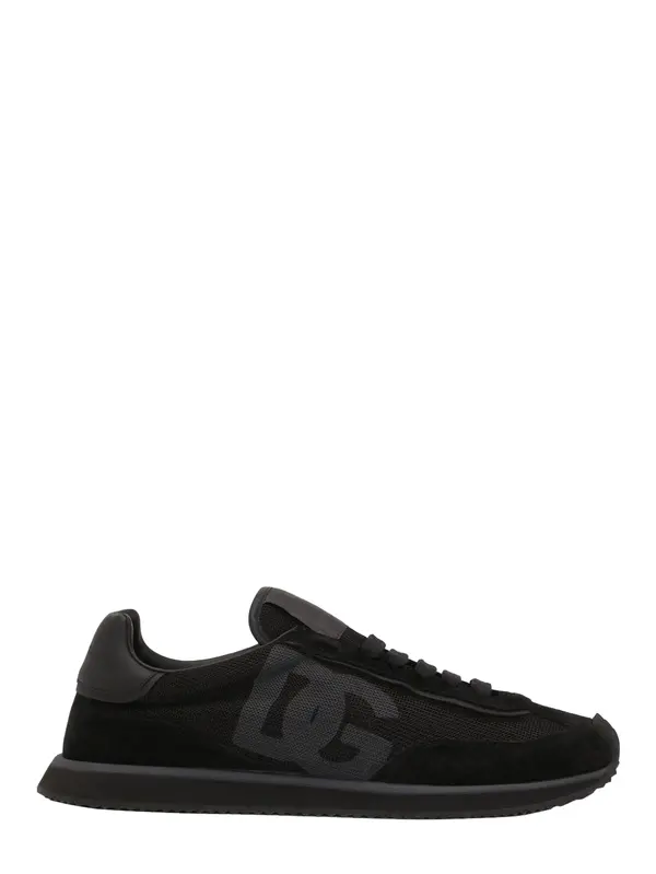Dolce & Gabbana Cushion Mixed-material Sneakers - Black