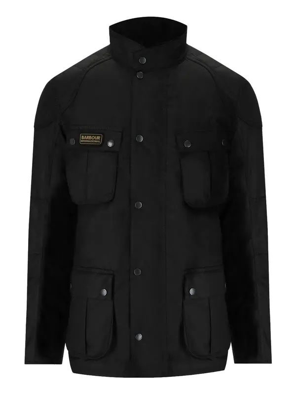 Barbour International Winter Lockseam Wax Jacket - Black