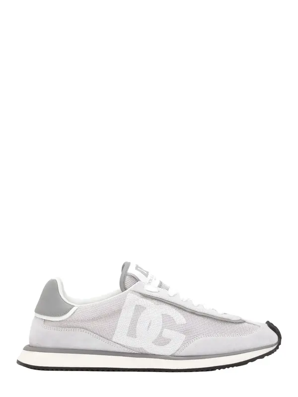 Dolce & Gabbana Cushioned Mixed-material Sneakers - Grey