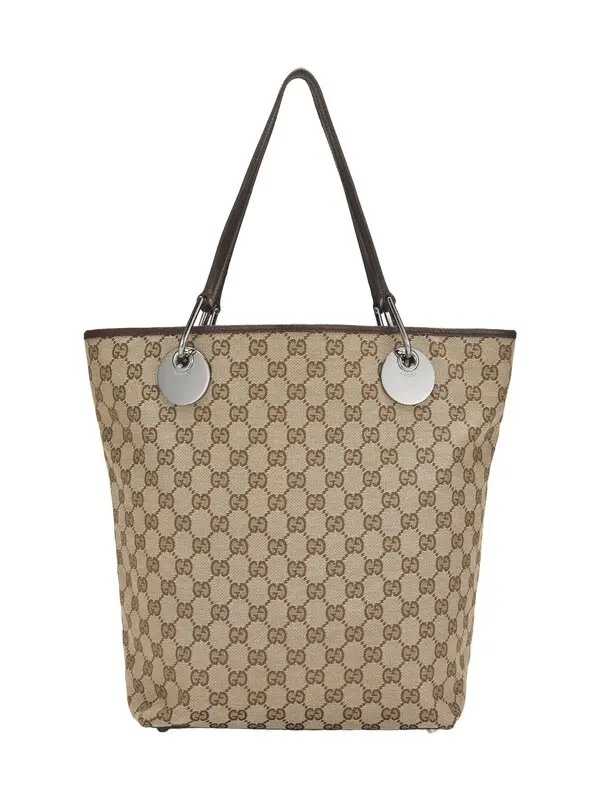 Gucci Original Gg Canvas Eclipse Tote Bag - Beige