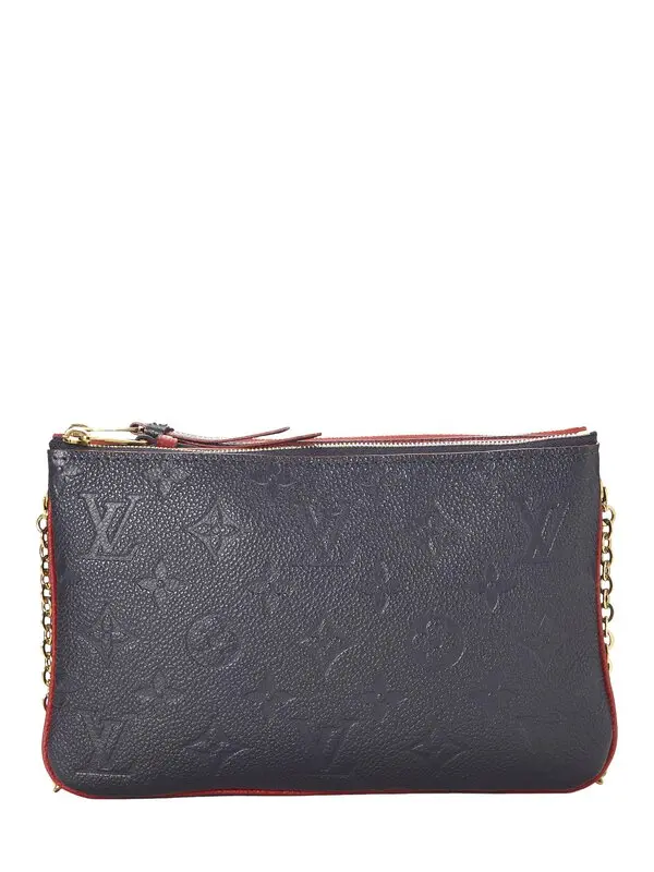 LOUIS VUITTON Monogram Empreinte Double Zip Pochette - Multi