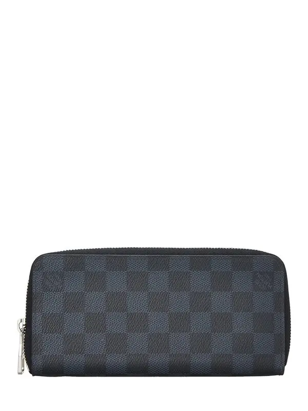 LOUIS VUITTON Damier Cobalt Zippy Vertical Wallet - Blue