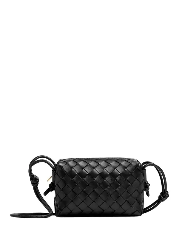 Bottega Veneta Mini Loop Camera Bag - Black
