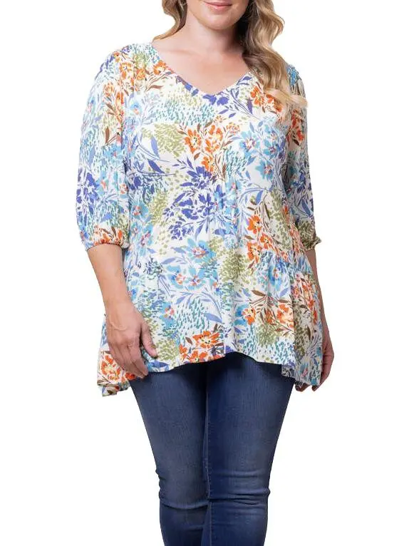 KIYONNA Oasis Tunic Top - Santorini