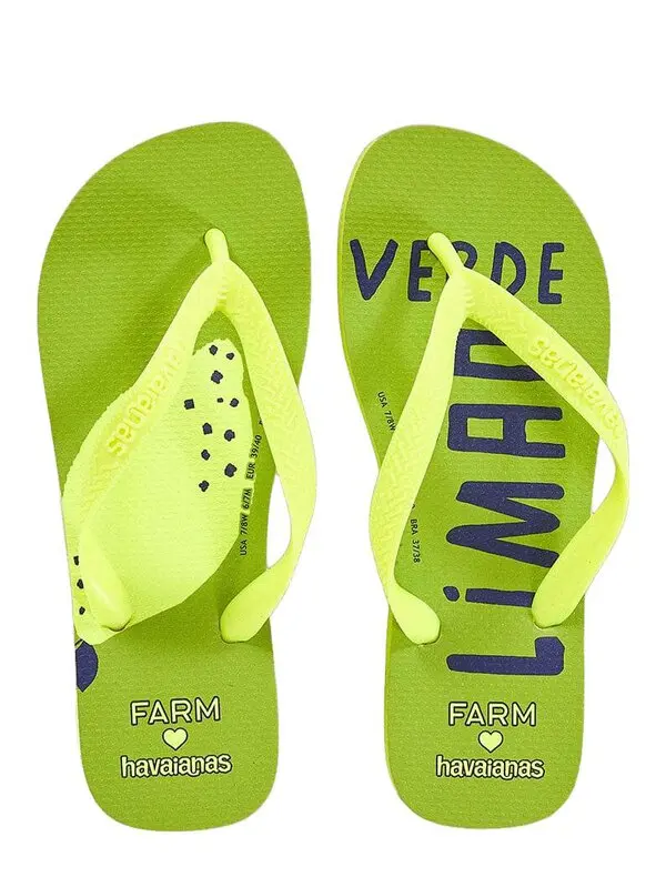 Farm Rio Havaianas Sandals - Green Lime
