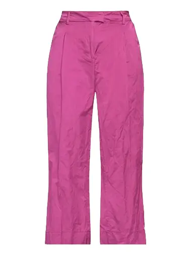 MANILA GRACE Straight-leg Cropped Pants - Magenta