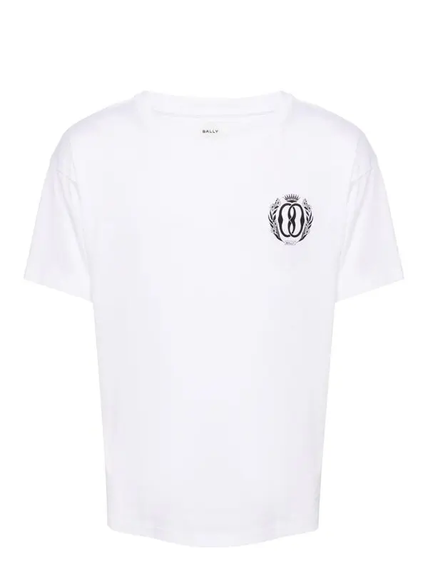 Bally Logo-print Organic Cotton T-shirt - White