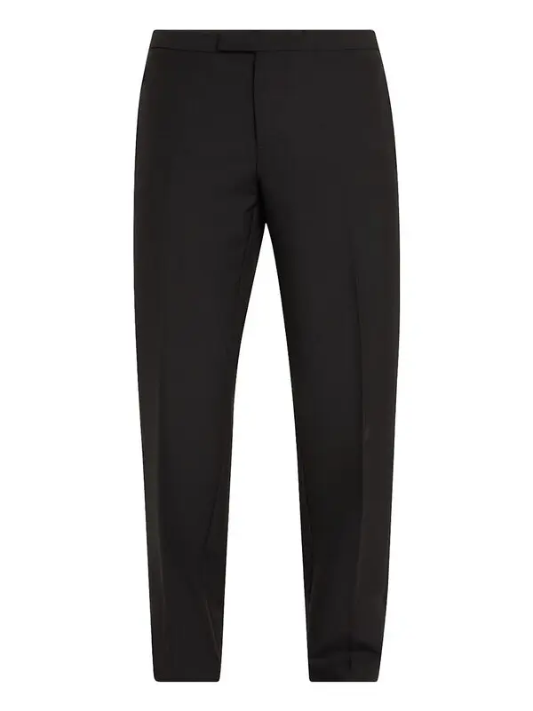 Versace Wool-mohair Tuxedo Pants - Black