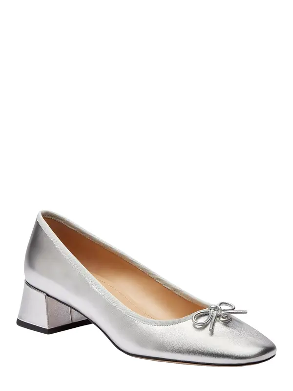 COACH Ava Ballet Pumps - Silver